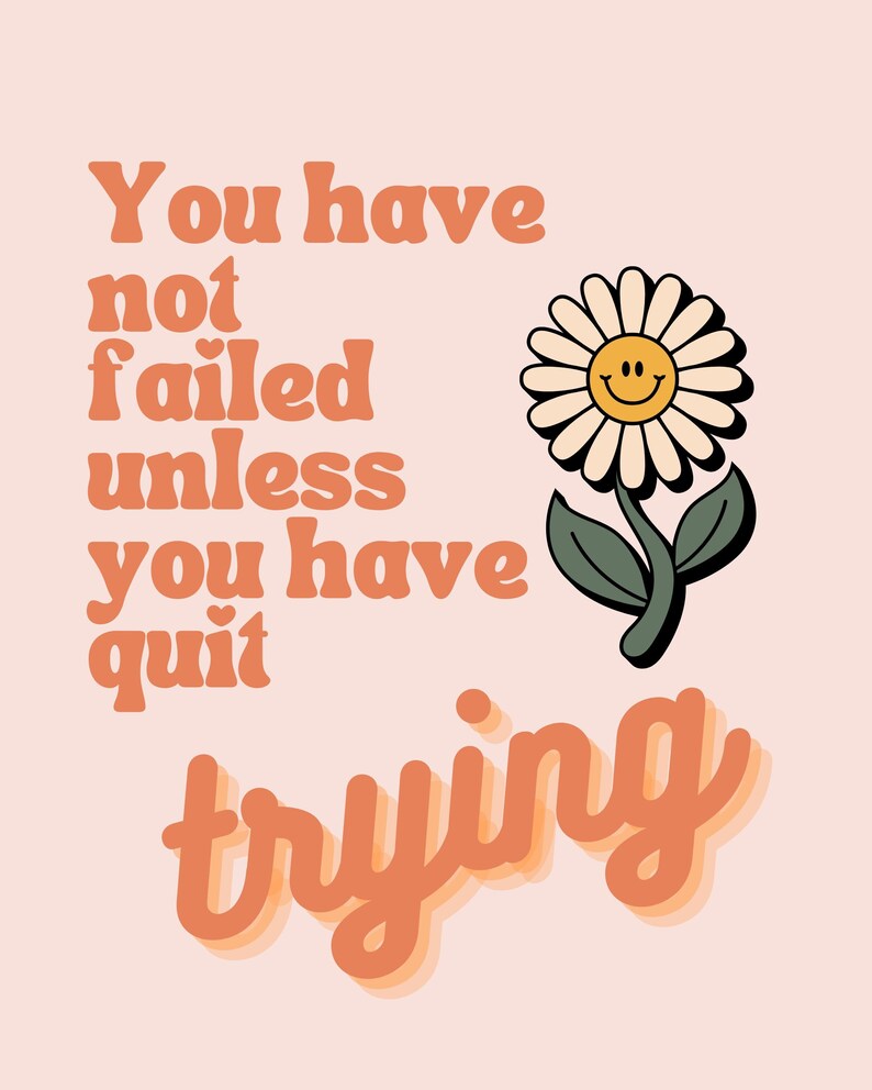 Retro 70s Positive Mindset Posters - Etsy