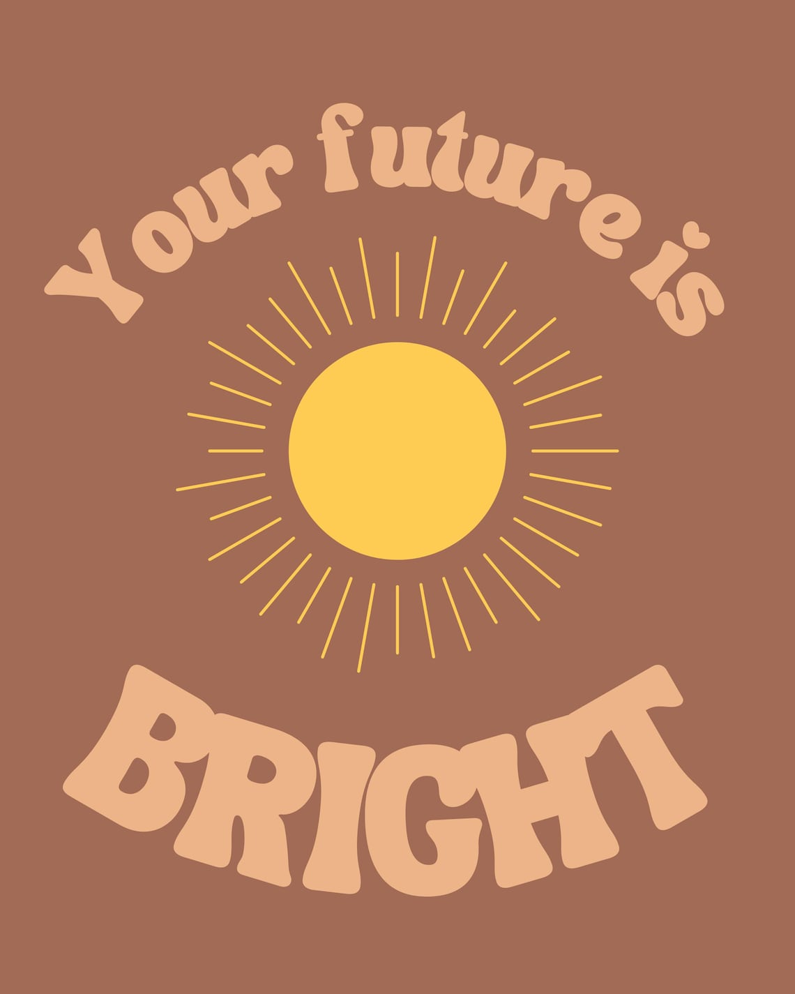 Retro 70s Positive Mindset Posters - Etsy