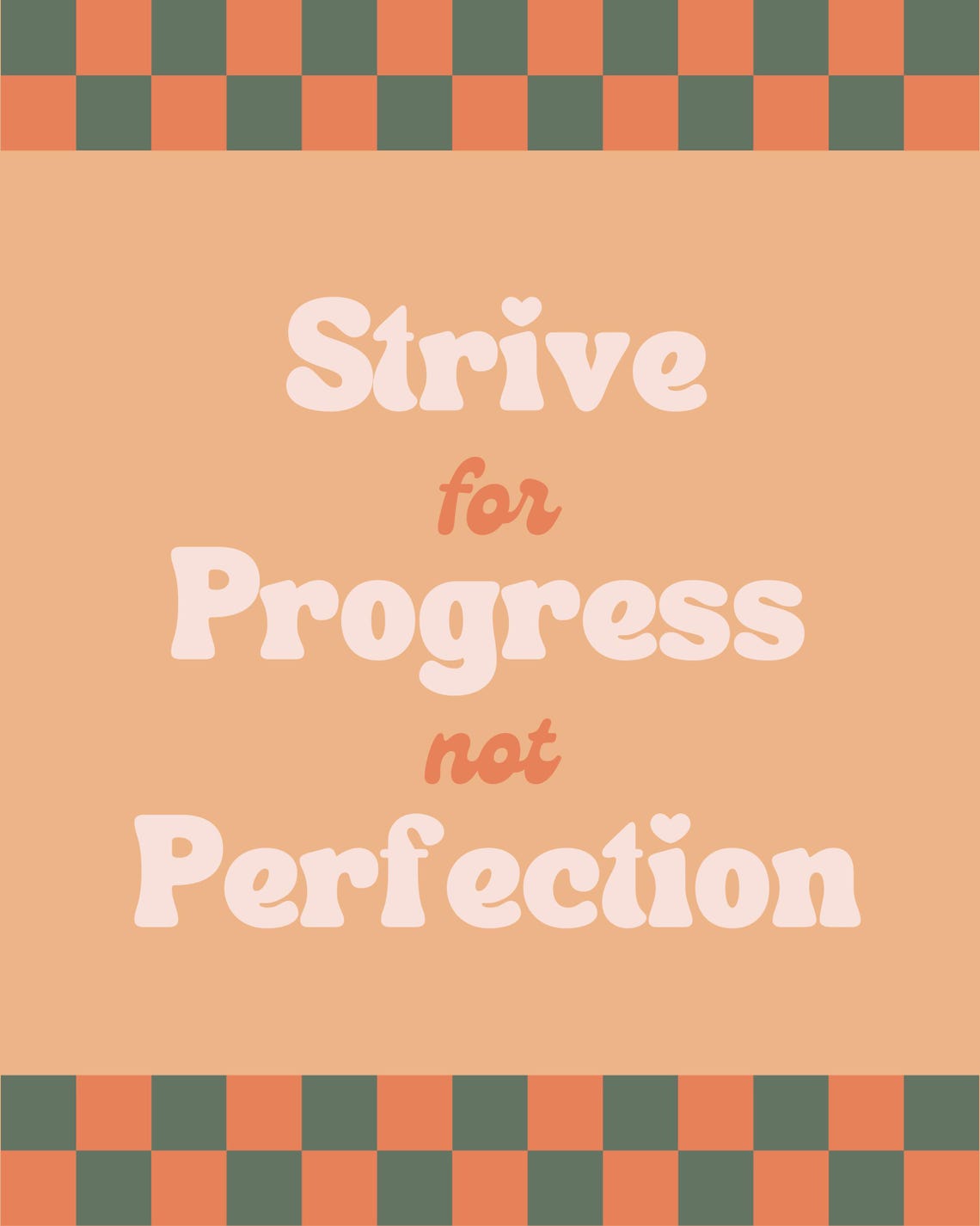 Retro 70s Positive Mindset Posters - Etsy