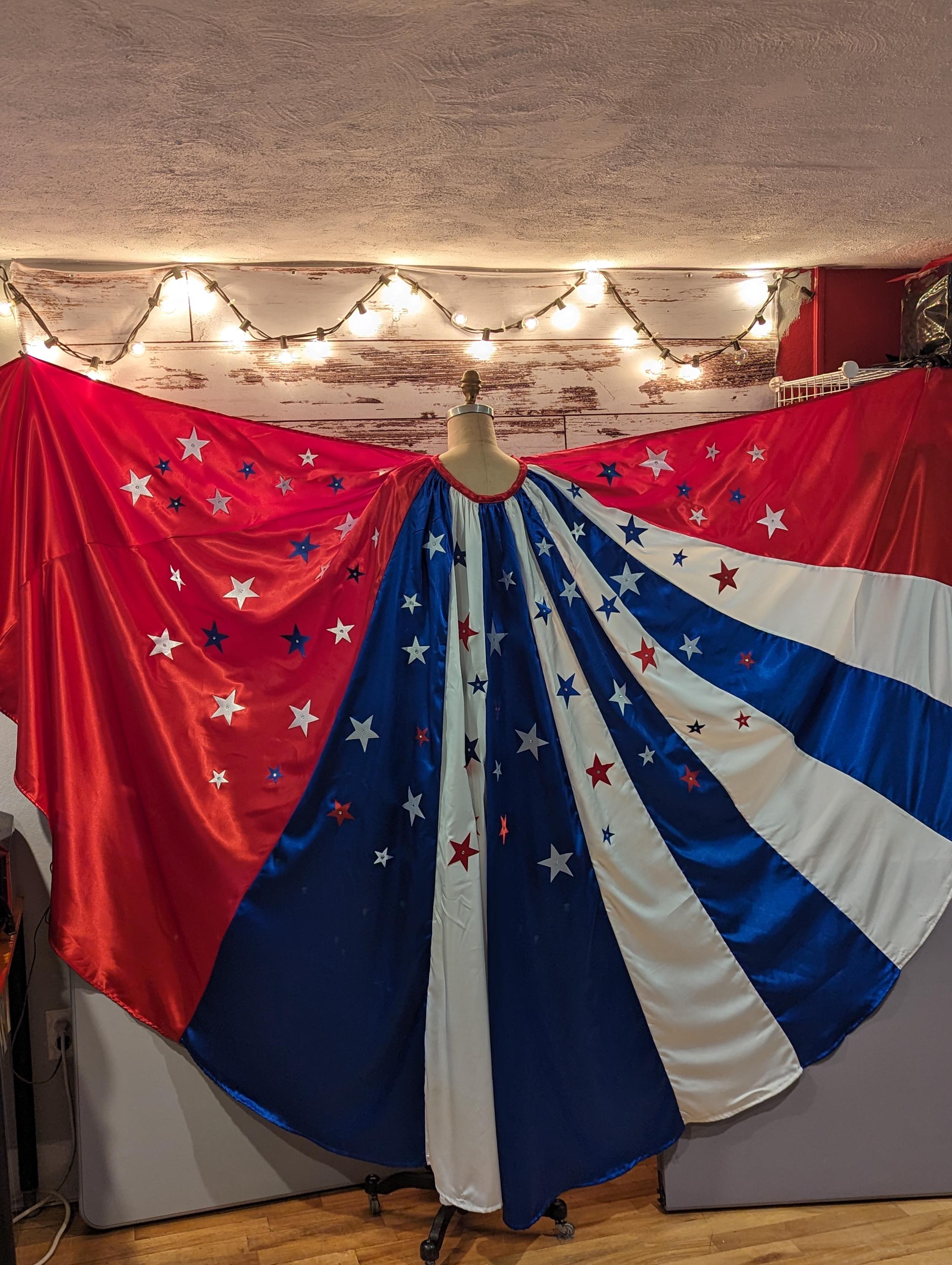 Wonder Woman Cape: 55" Mega Length Replica - Lynda Carter Style, Satin ...