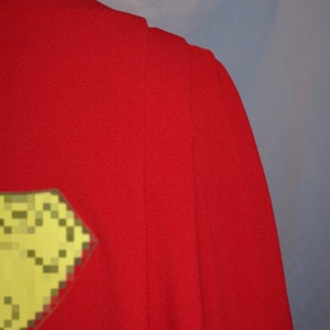 Classic Reeve Superman Super Man Adult Cape... With Padding, Tailored ...