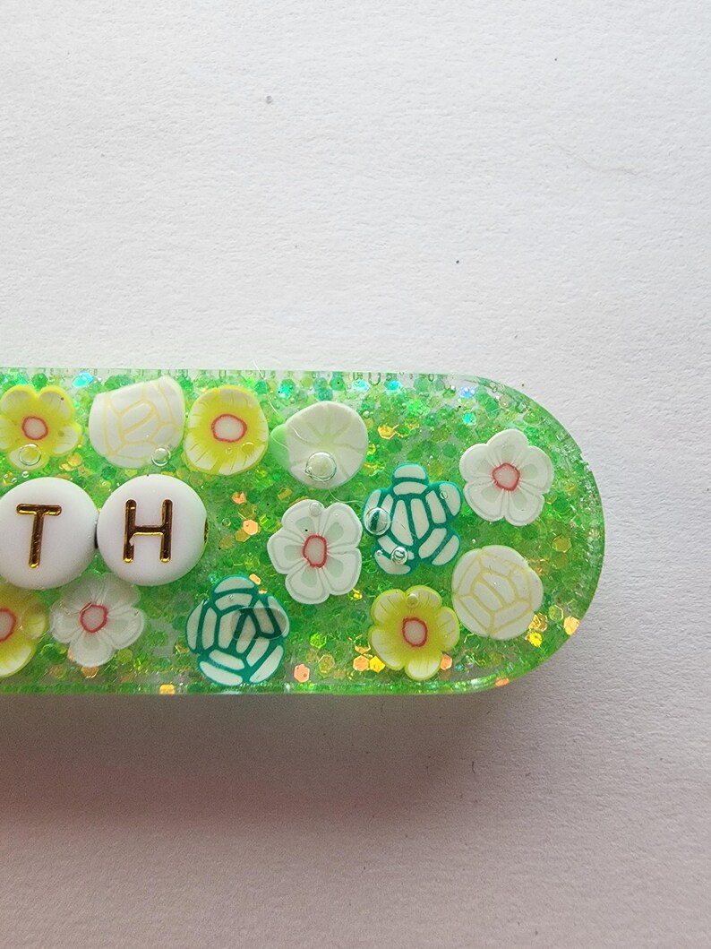 Flower Stanley Tumbler 40oz Name Plate Topper Resin Art LSF Fans Flower ...