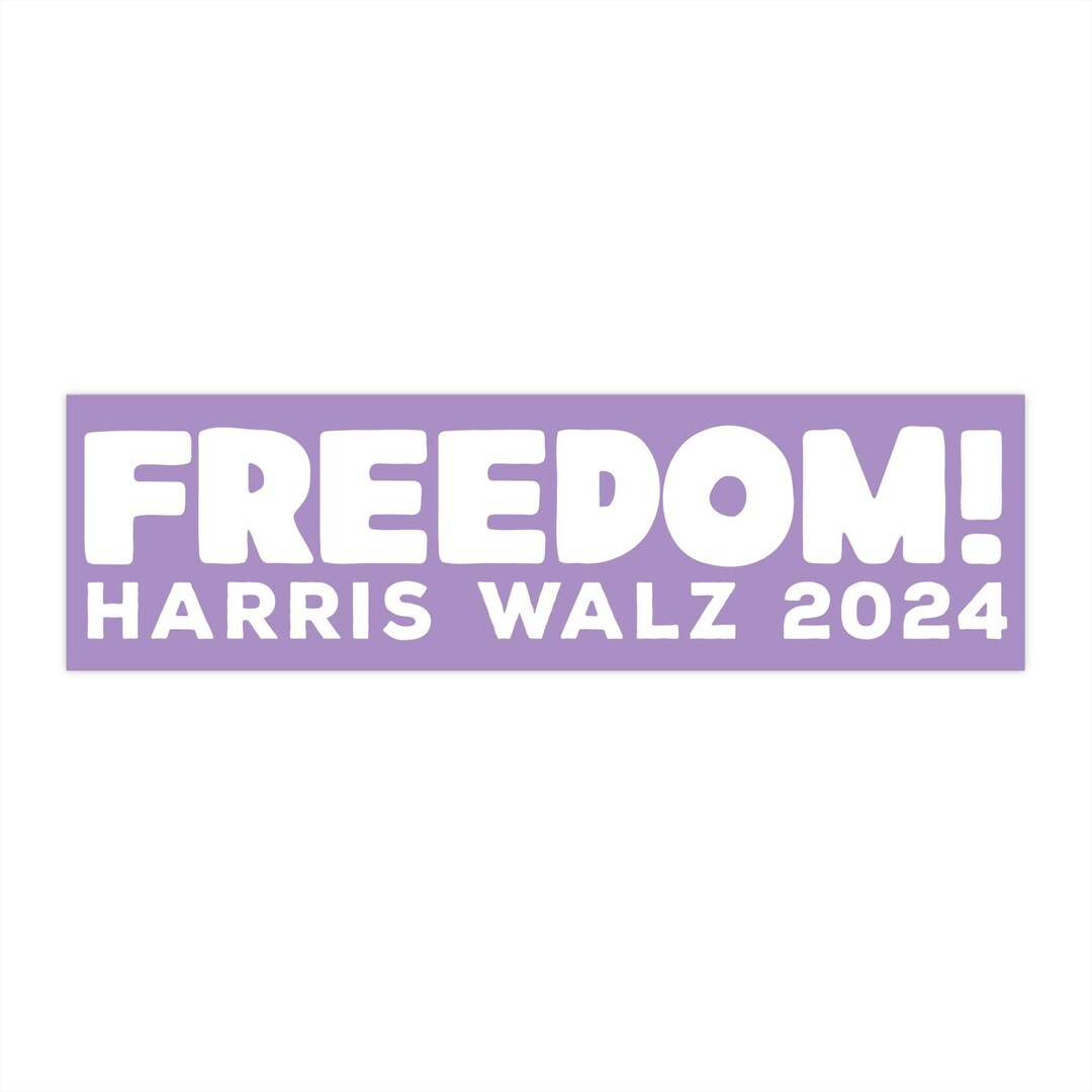 Freedom Kamala Harris / Tim Walz Bumpersticker 2024 - Etsy