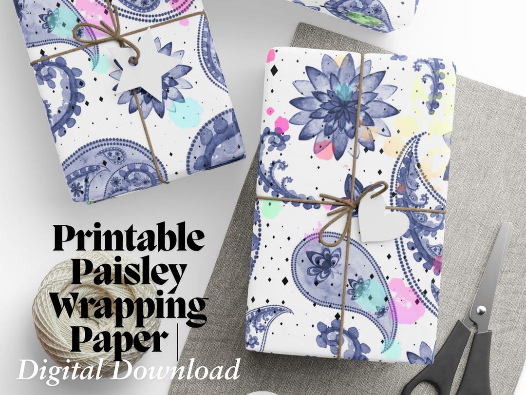 LGBTQ Pride Paisley Wrapping Paper | Azerbaijani-inspired PNG Download ...