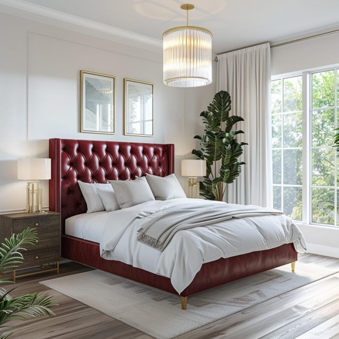 Texas King Bed Frame for Tall People | 80"x98" Extra Long | Solid Wood ...