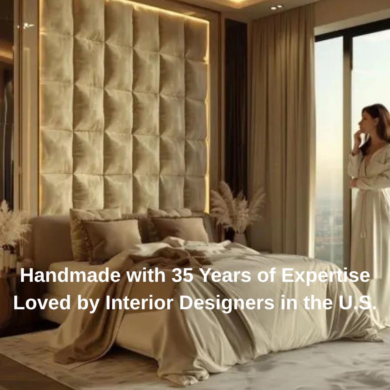 Modular Upholstered Wall Panels – Custom Headboard System for Designers ...