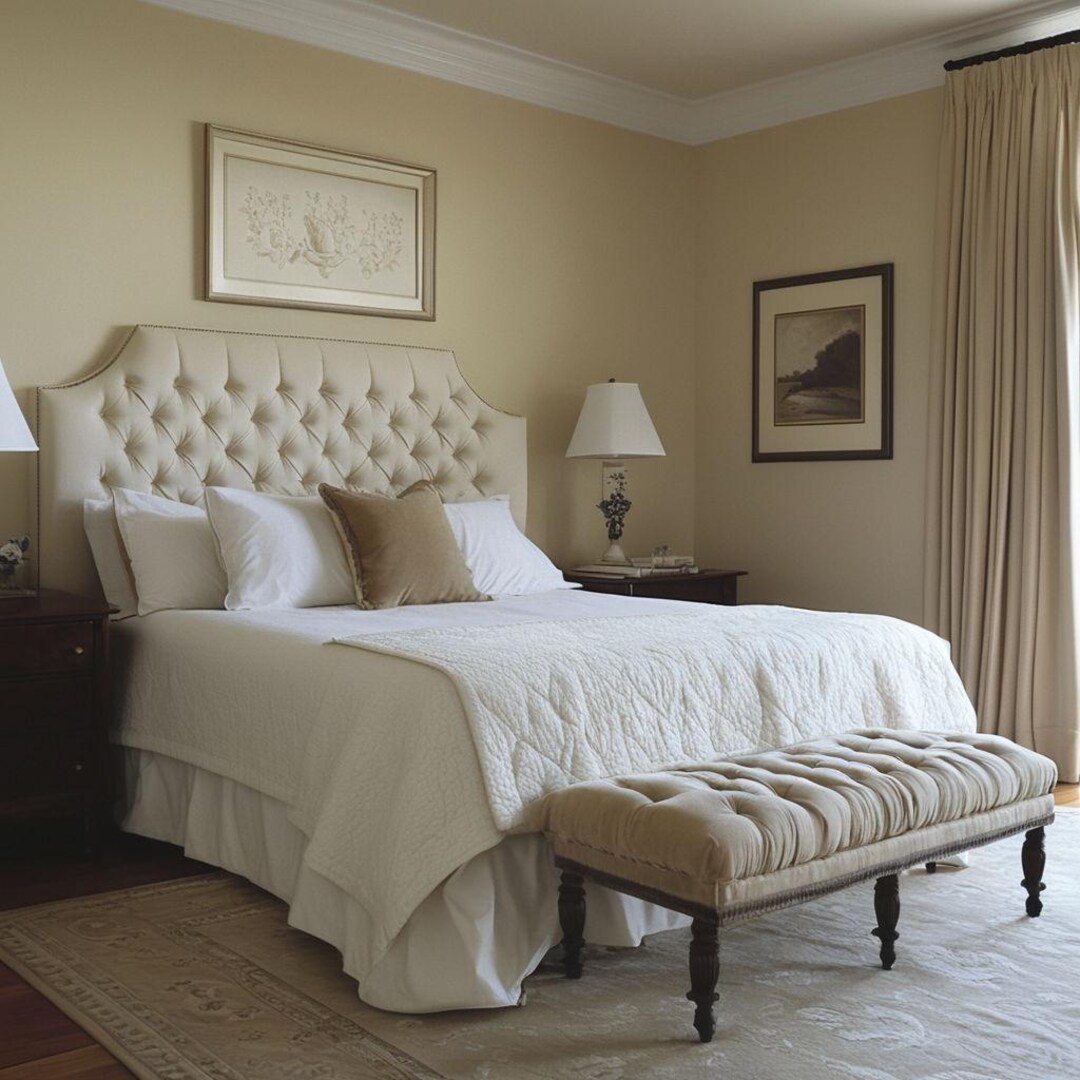 Luxury Tufted Headboard | Custom Bed Panel | Adjustable Bed | Handmade ...