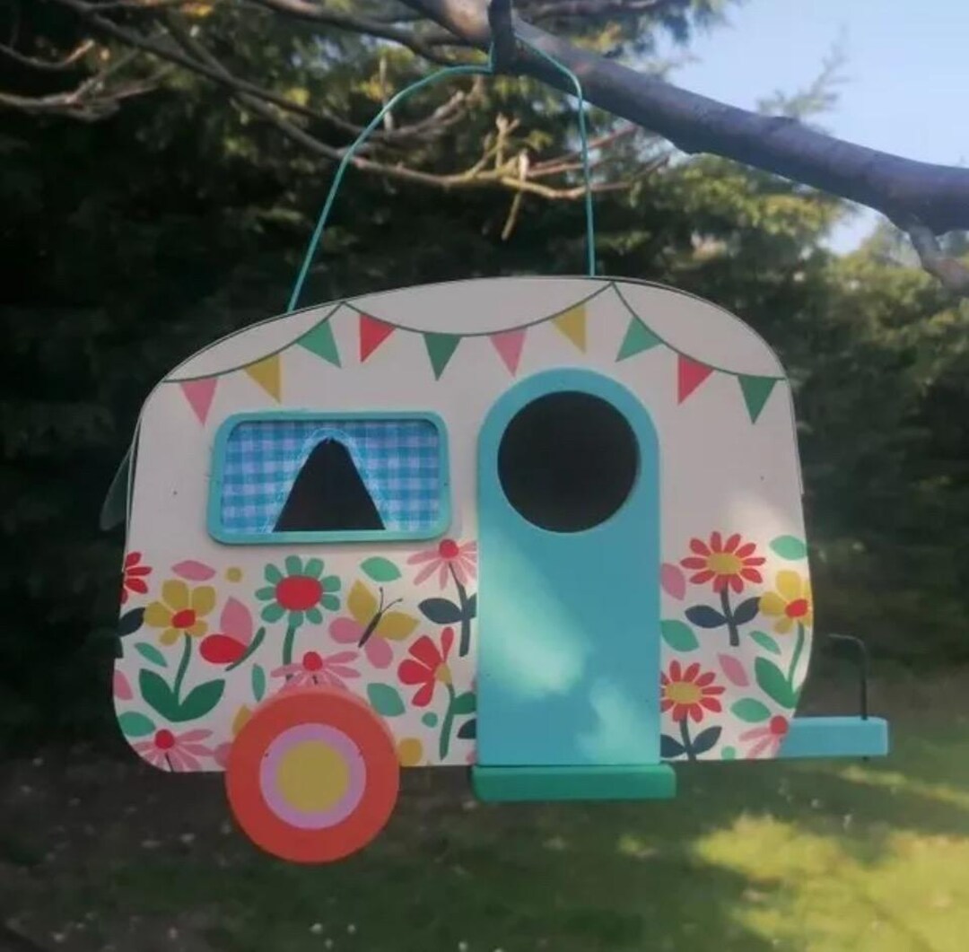 Fun Bright Caravan Bird House - Etsy