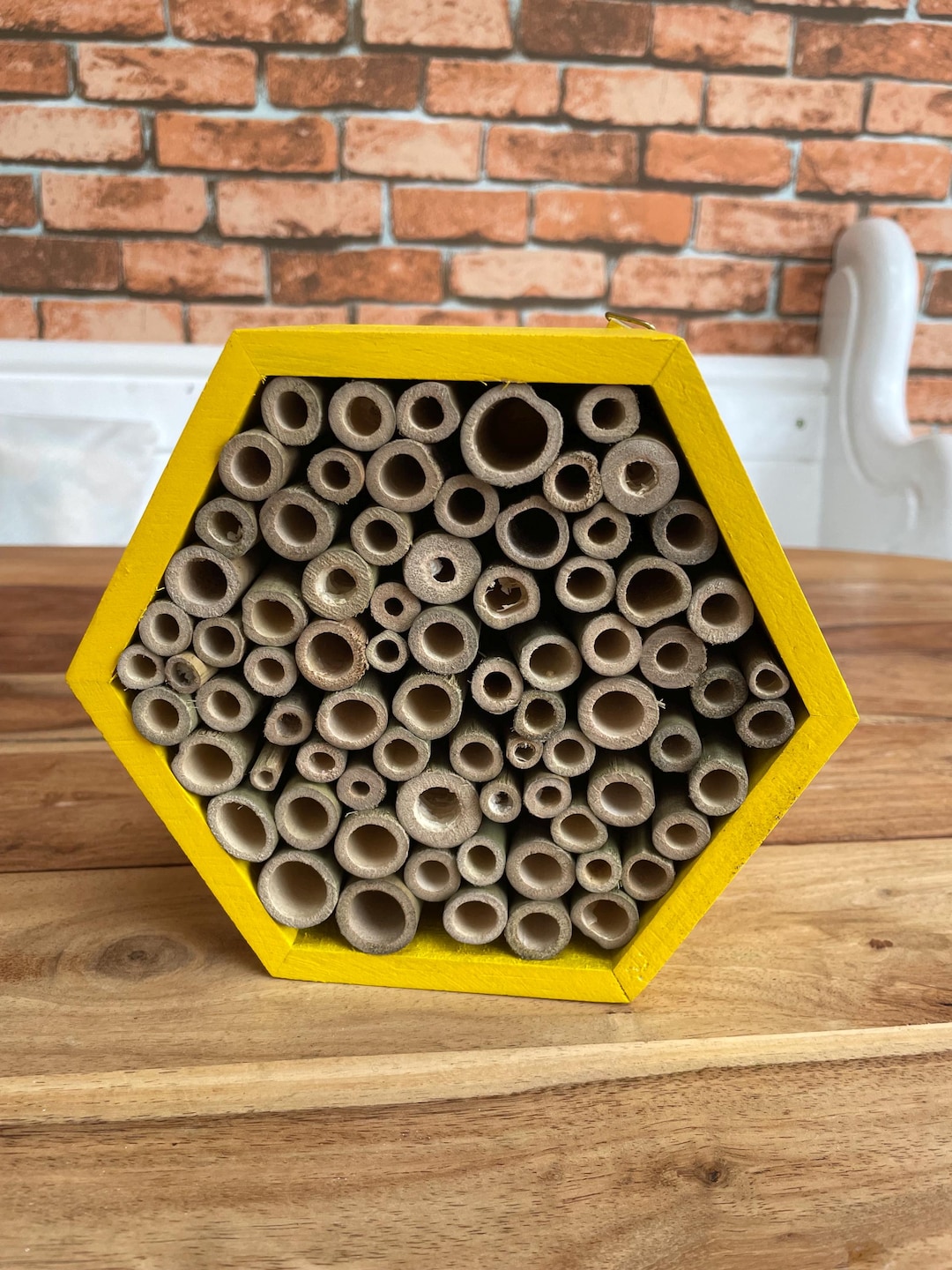 Hexagon Yellow Bee House - Etsy