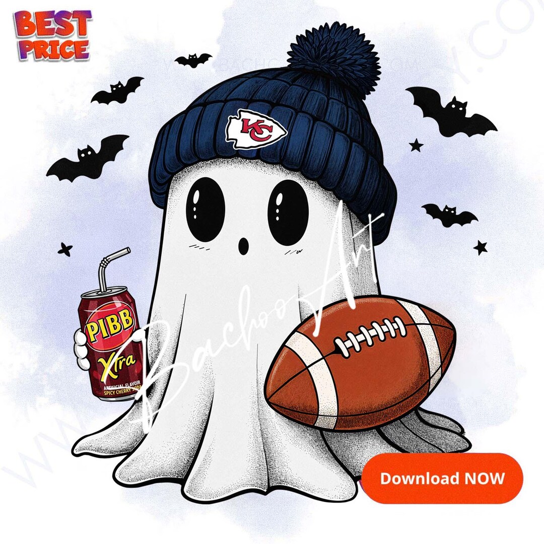 KC Chiefs Halloween Ghost PNG: Football Fan Art (digital Download) - Etsy