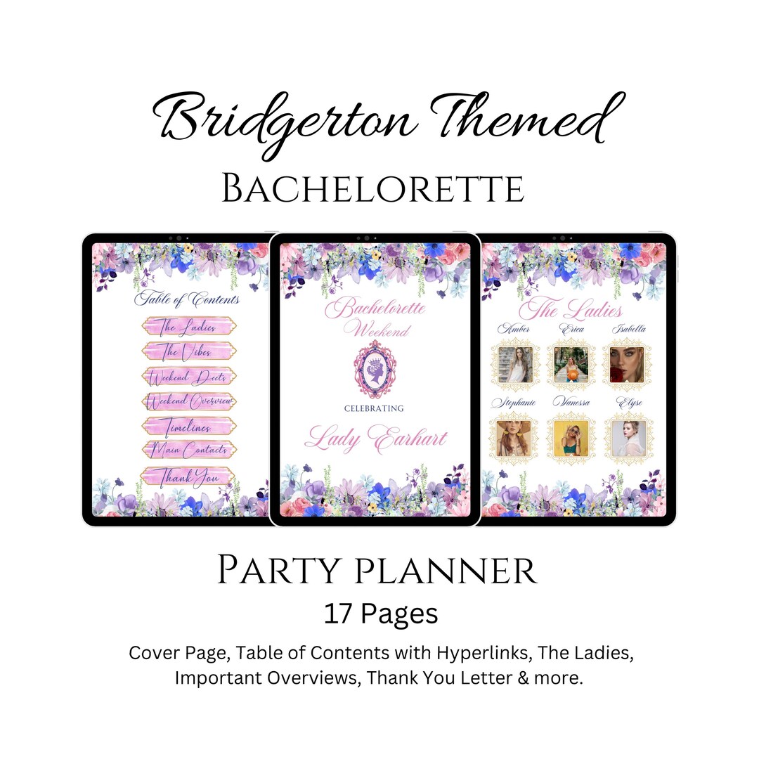 Bridgerton Bachelorette Party Planner - Elegant Bachelorette Itinerary ...
