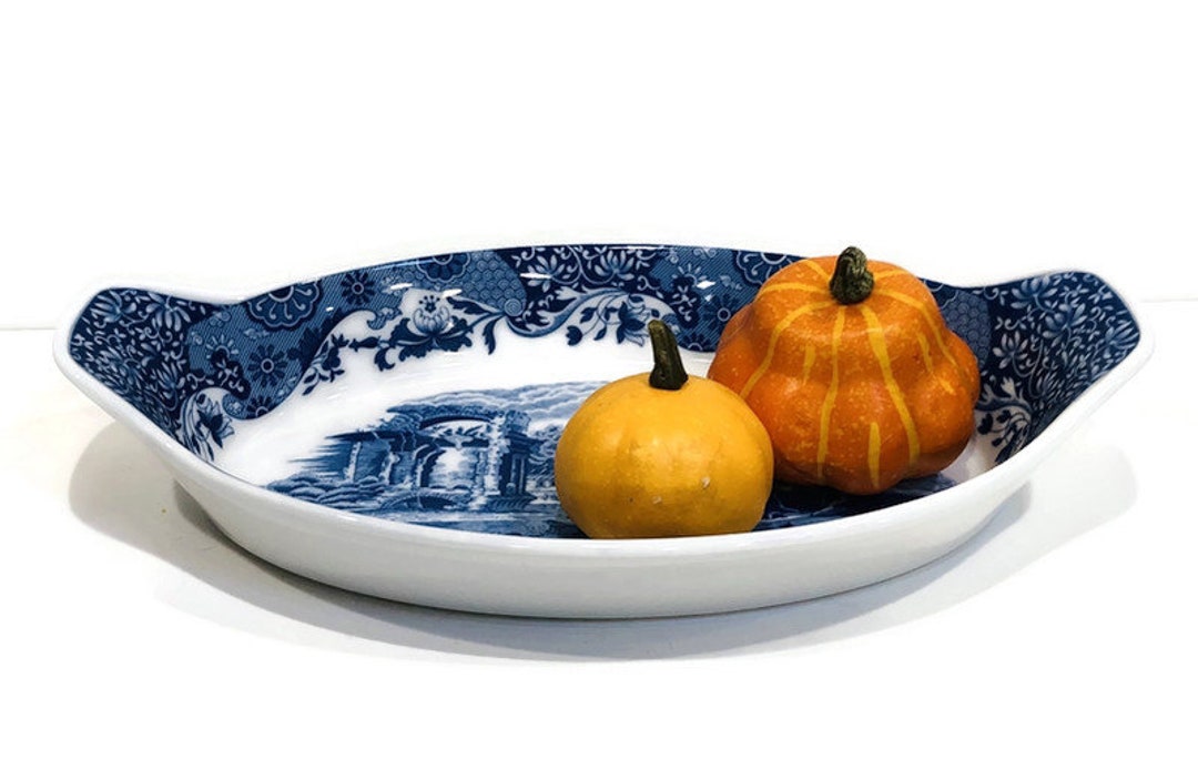 Vintage Spode "blue Italian" Oval Casserole Dish, Baking Dish, Oval ...