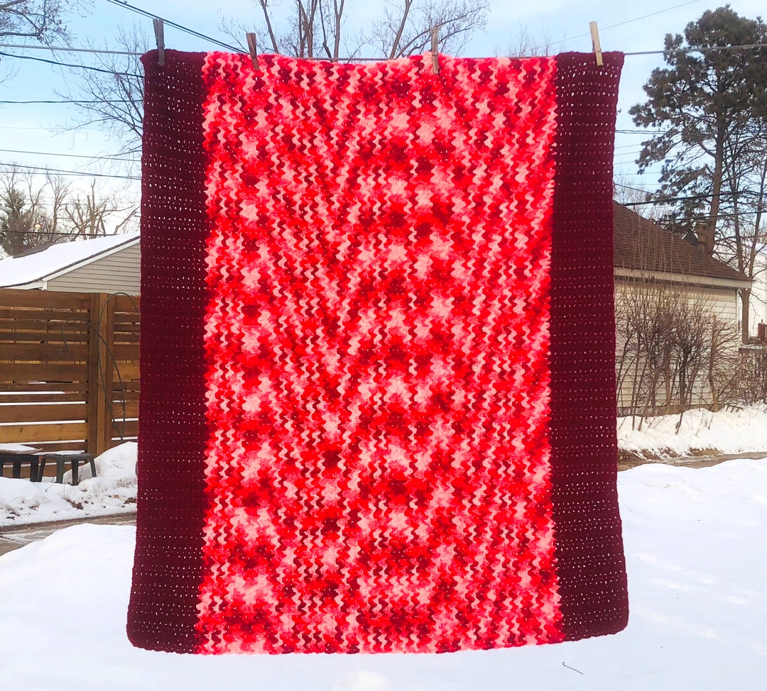 Vibrant Afghan Center Panel in Multiple Shades of Pink With - Etsy