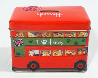Vintage British Tin London Double-decker Red Bus | Etsy