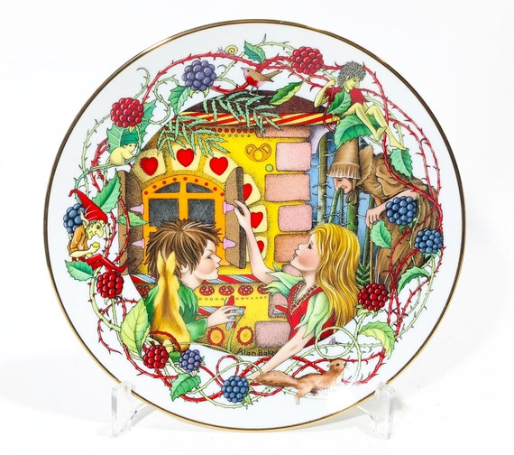 Vintage Fairy Tale Calendar Plate september Hansel | Etsy