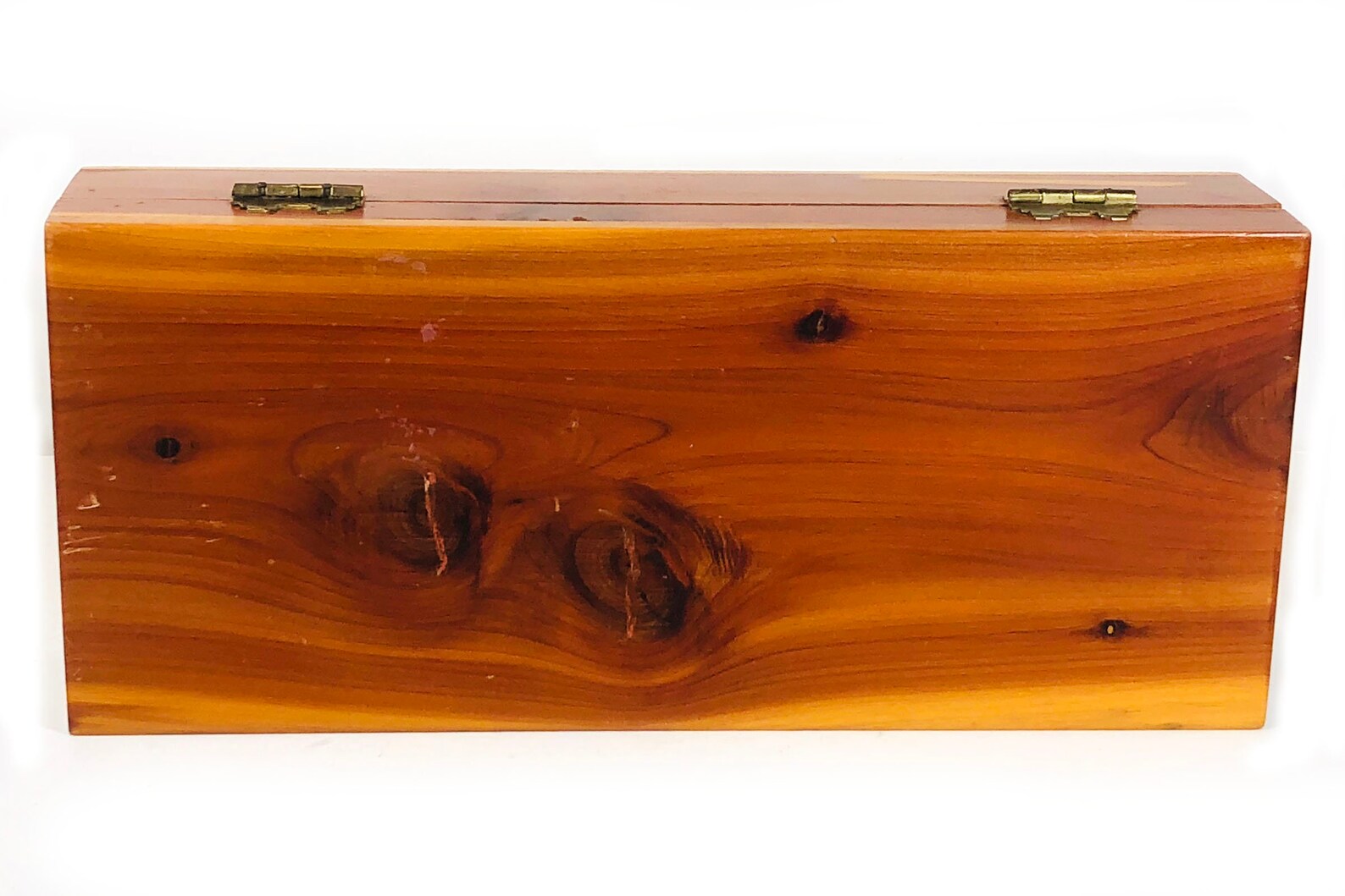 Vintage Thin Profile Wood Box, Solid Wood Construction - Etsy