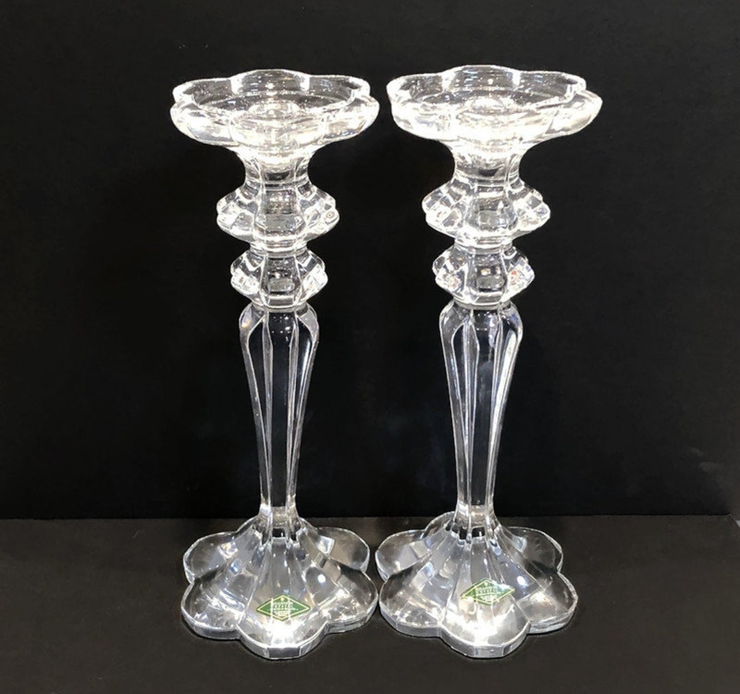 Vintage Shannon Crystal, Pair of 12 In.tall Candlestick Holders ...