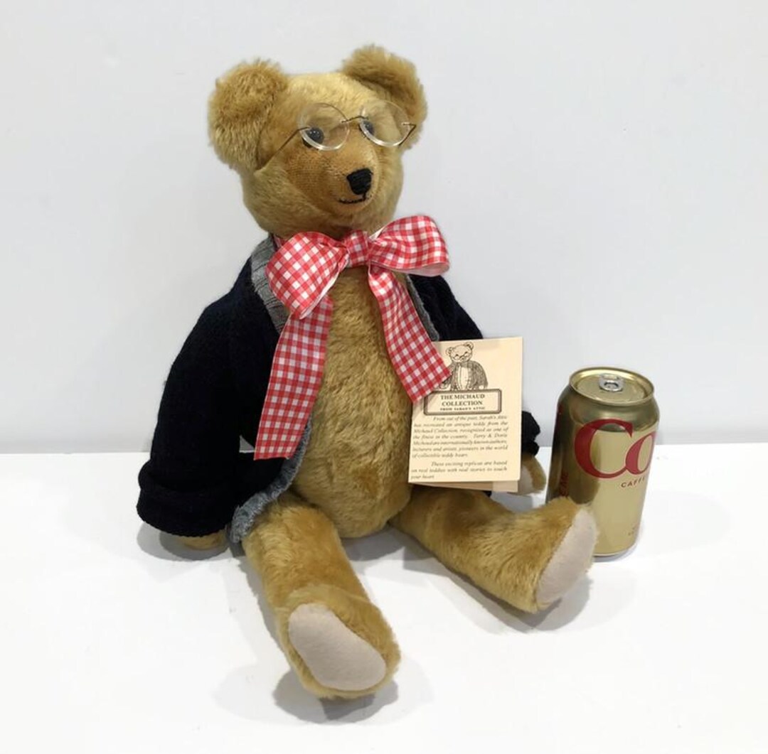 Vintage "michaud Collection Teddy Bear - the Professor", 18 Inch Bear ...