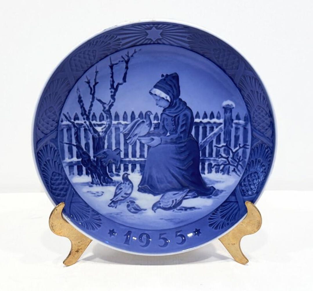 Vintage 1955 Royal Copenhagen Christmas Plate - "fano Girl", Made in ...