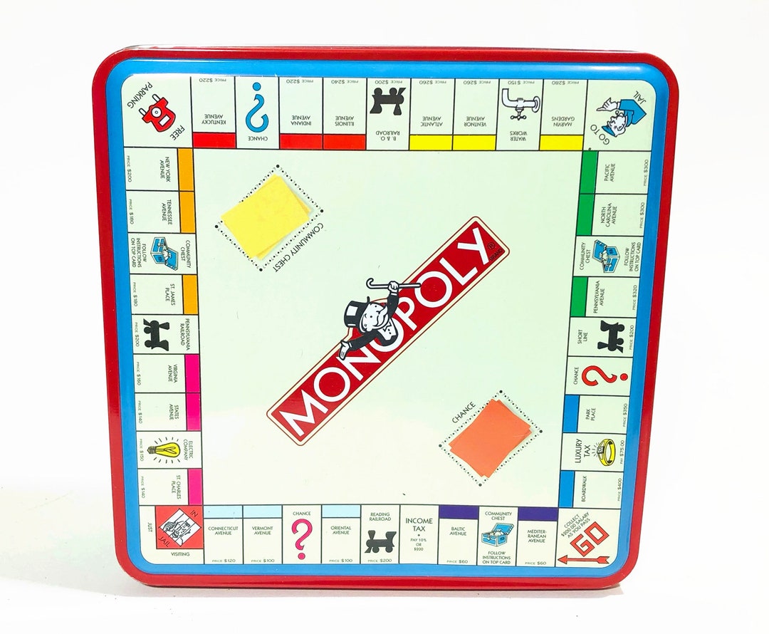 Vintage Monopoly Tin, Board Game Lid, Circa 1997 - Etsy