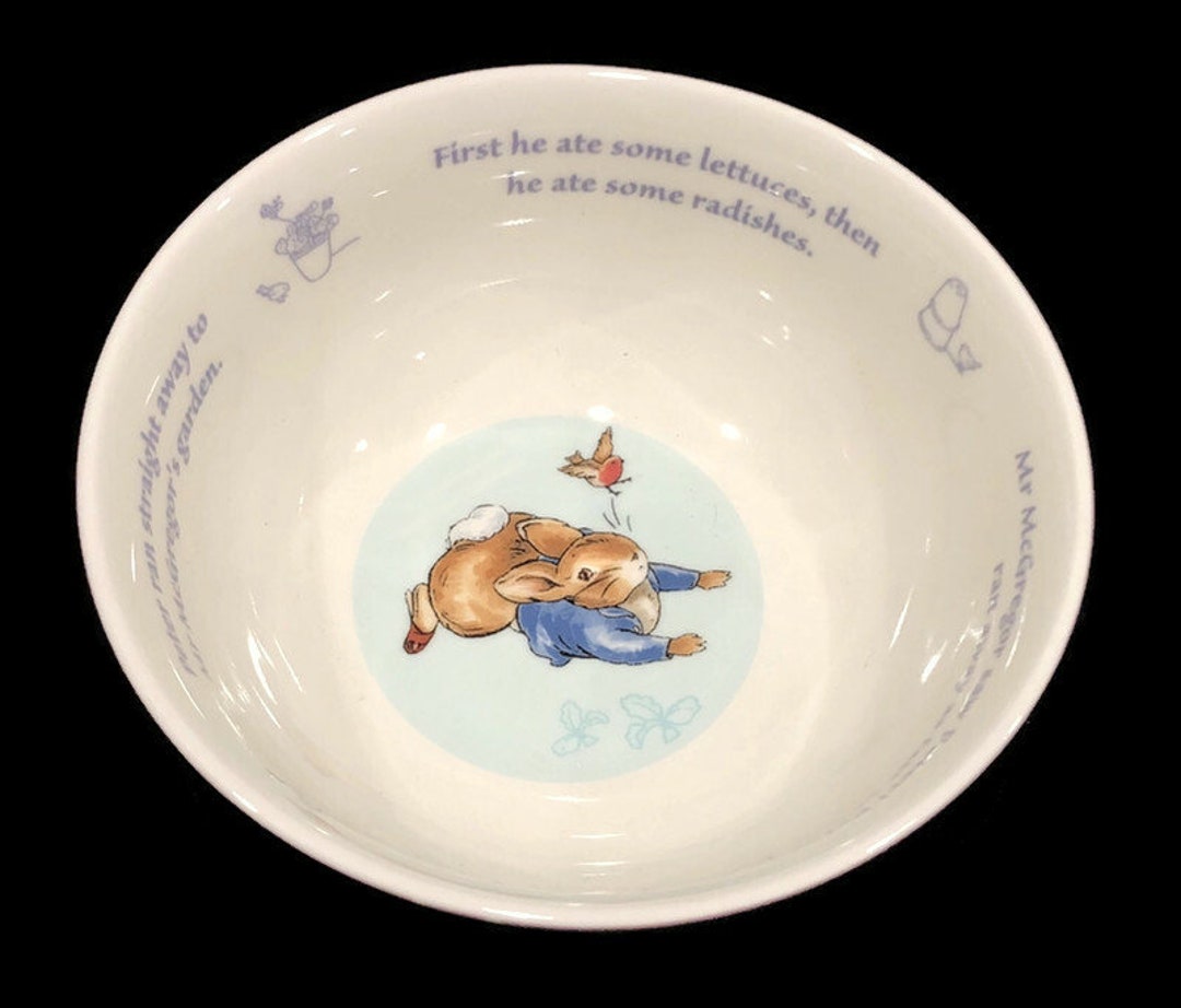 Vintage Peter Rabbit Child's Cereal Bowl, Wedgwood, Peter Rabbit, Circa ...