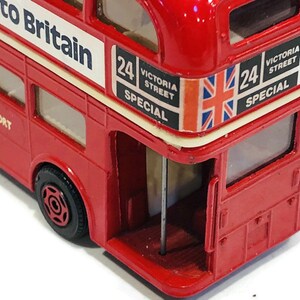 Vintage Diecast Red Double Decker British Bus, "london Transport", Made ...
