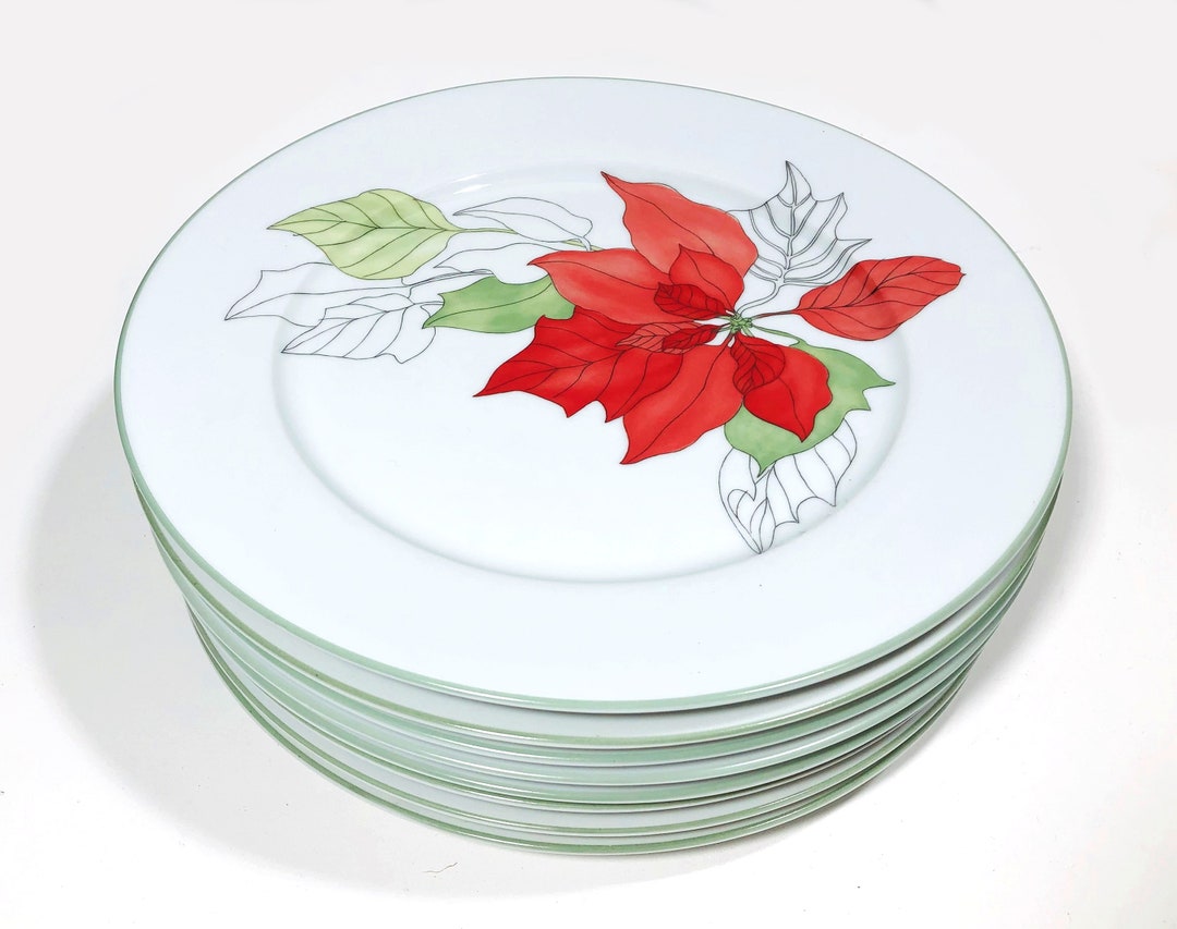 Vintage Block Spal poinsettia Dinner Plate, Circa 1982 1 Available - Etsy