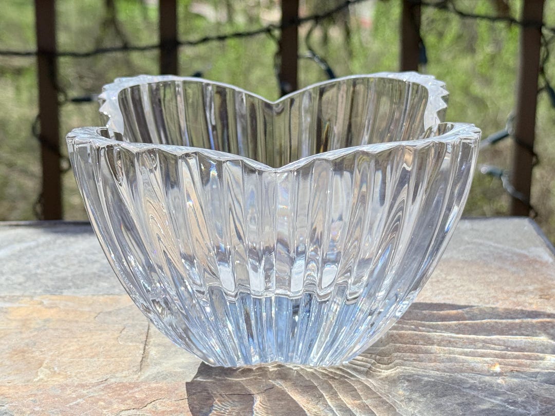 Vintage Mikasa "lydia", Tulip Bowl Lead Crystal Bowl, Original Sticker ...