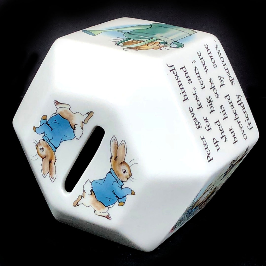 Vintage Peter Rabbit Porcelain Piggy Bank (money Box) by Wedgwood - Etsy