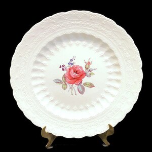 Vintage Spode billingsley Rose China, Lacy Texture, Pink Roses on White ...