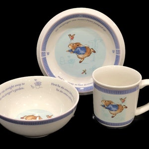 Vintage Peter Rabbit Child's Cereal Bowl, Wedgwood, Peter Rabbit, Circa ...