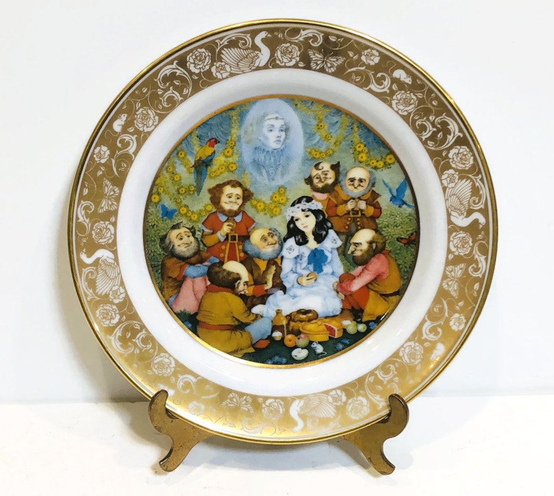 Vintage Fairy Tale Plate The Grimm S Fairy Tales Snow White