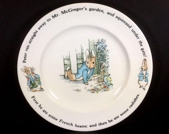 Vintage Salad Plate Wedgwood Beatrix Potter peter - Etsy