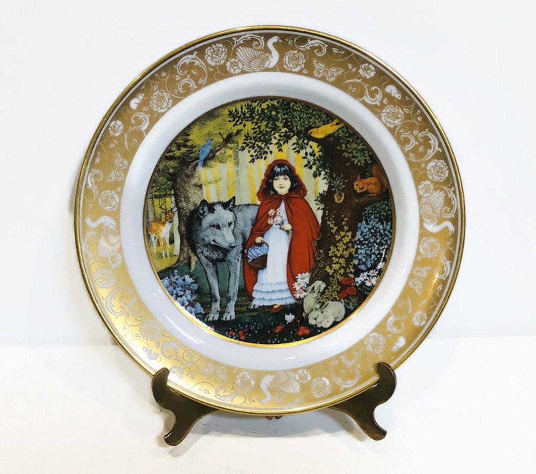 Vintage Fairy Tale Plate The Grimm S Fairy Tales Little Red Riding