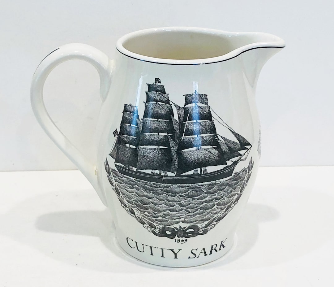 Vintage Cutty Sark Ceramic Pitcher, "captain John Willis of the Cutty ...