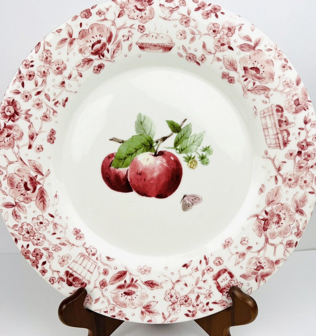 Pfaltzgraff "delicious" Dinner Plate, (11 Available), Apples, Butterfly ...