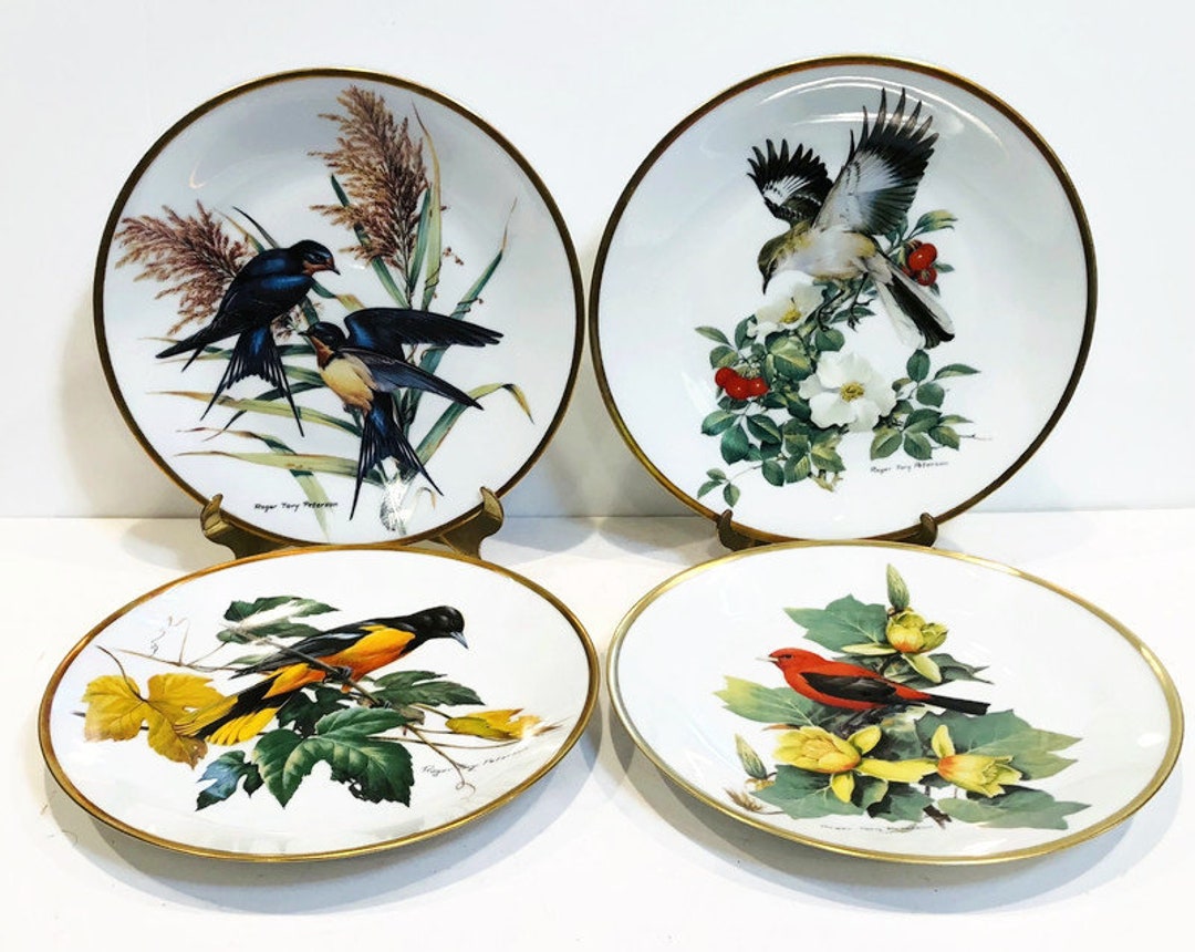 Vintage Song Bird Plates From "the Songbird Collection" by Roger Tory ...