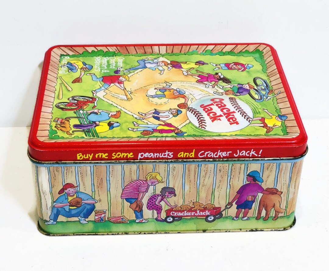 Vintage Cracker Jack Tin, Limited Edition Canister, Circa 1994, Kids ...