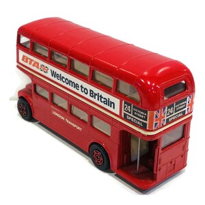 Vintage Diecast Red Double Decker British Bus, "london Transport", Made ...