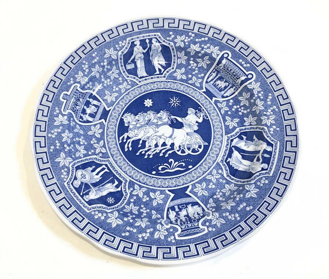 Vintage Spode "greek" 10.5" Dinner Plate "the Spode Blue Room ...
