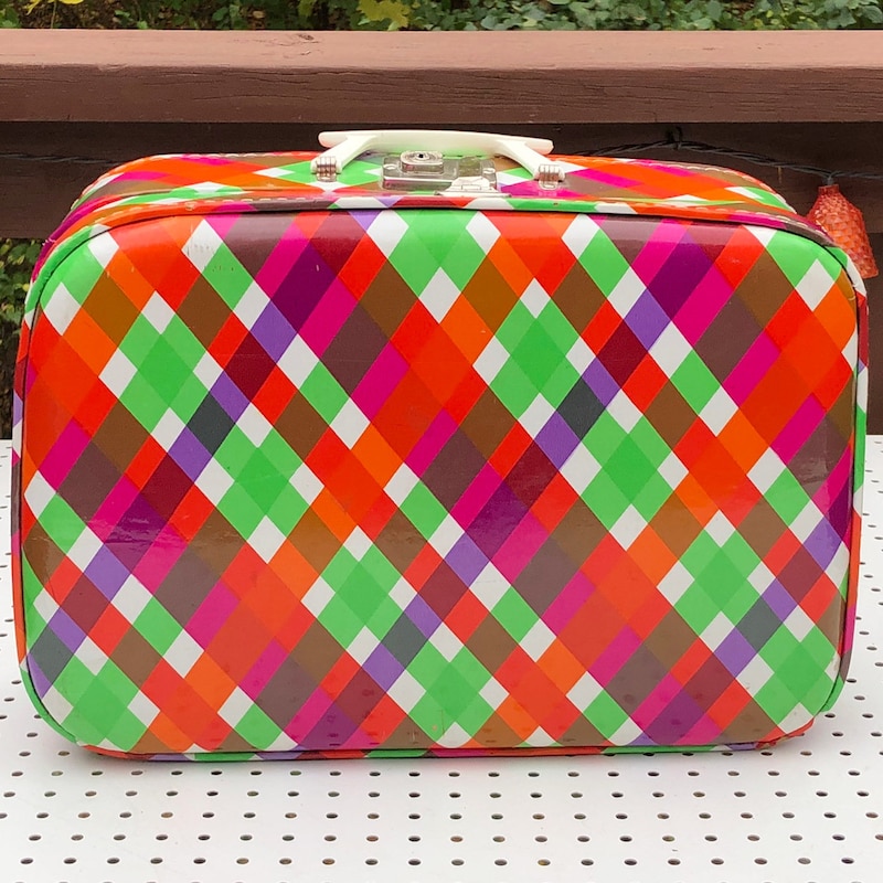 Retro Suitcase - Etsy