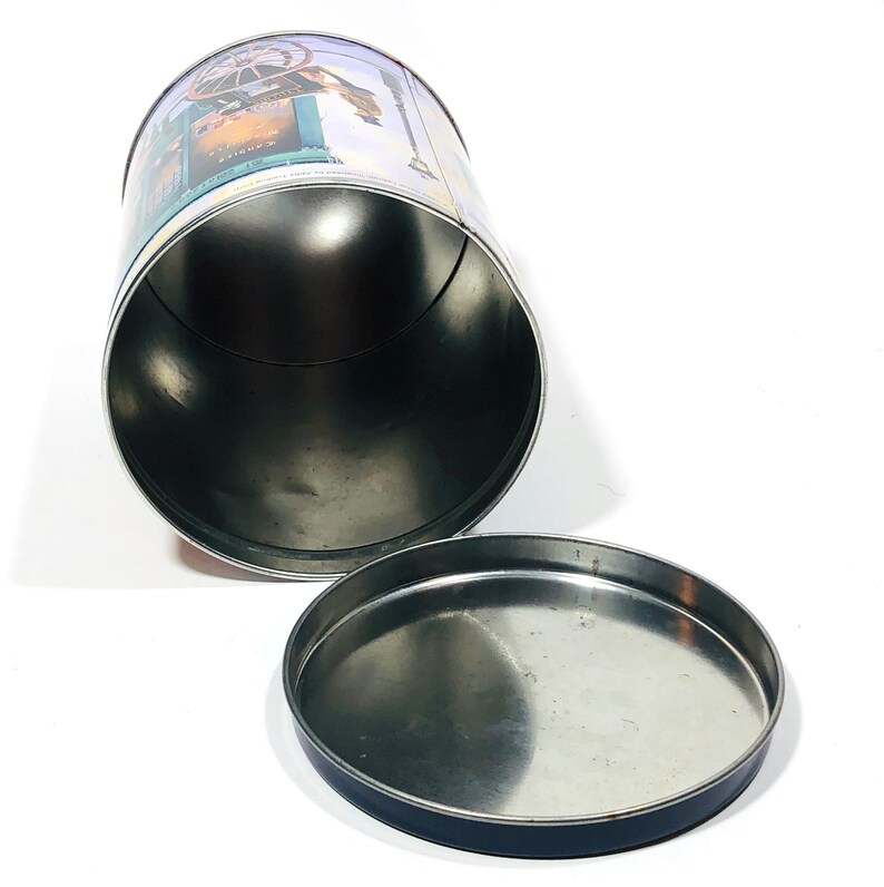 Vintage Large Storage Tin Illustrated London Street Scenes | Etsy