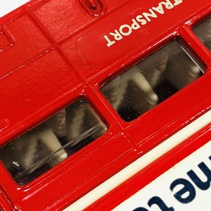 Vintage Diecast Red Double Decker British Bus, "london Transport", Made ...