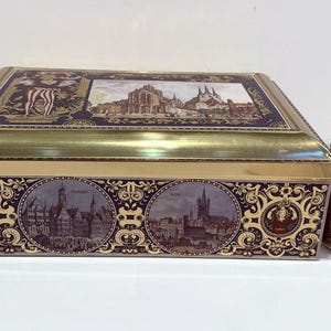 Vintage Large German Metal Tin / Trunk, Treasure Chest Tin - Limited ...