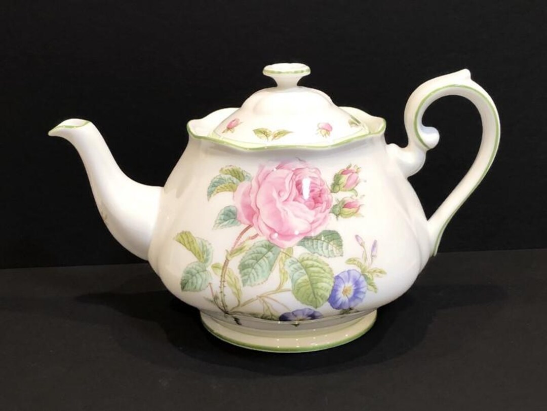 Royal Albert -vintage Teapot, "botanical Teas - Roses", Luscious Pink ...