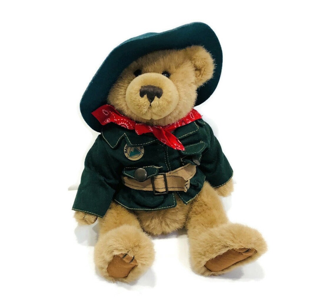 Vintage Boy Teddy Bear, "ranger Rex", Range's Outfit, Matching Hat and ...