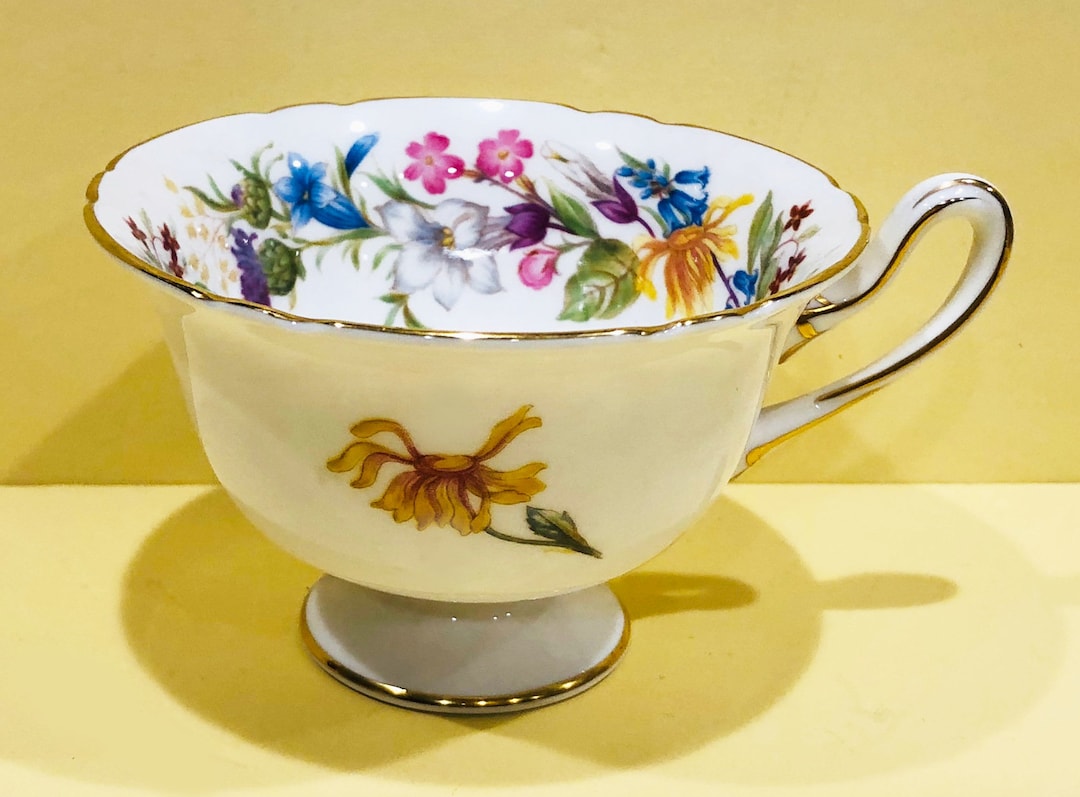 Vintage Shelley "spring Bouquet" Tea Cup, Fine Bone China, Made in ...