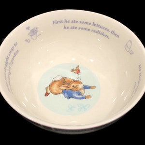 Vintage Peter Rabbit Child's Cereal Bowl, Wedgwood, Peter Rabbit, Circa ...