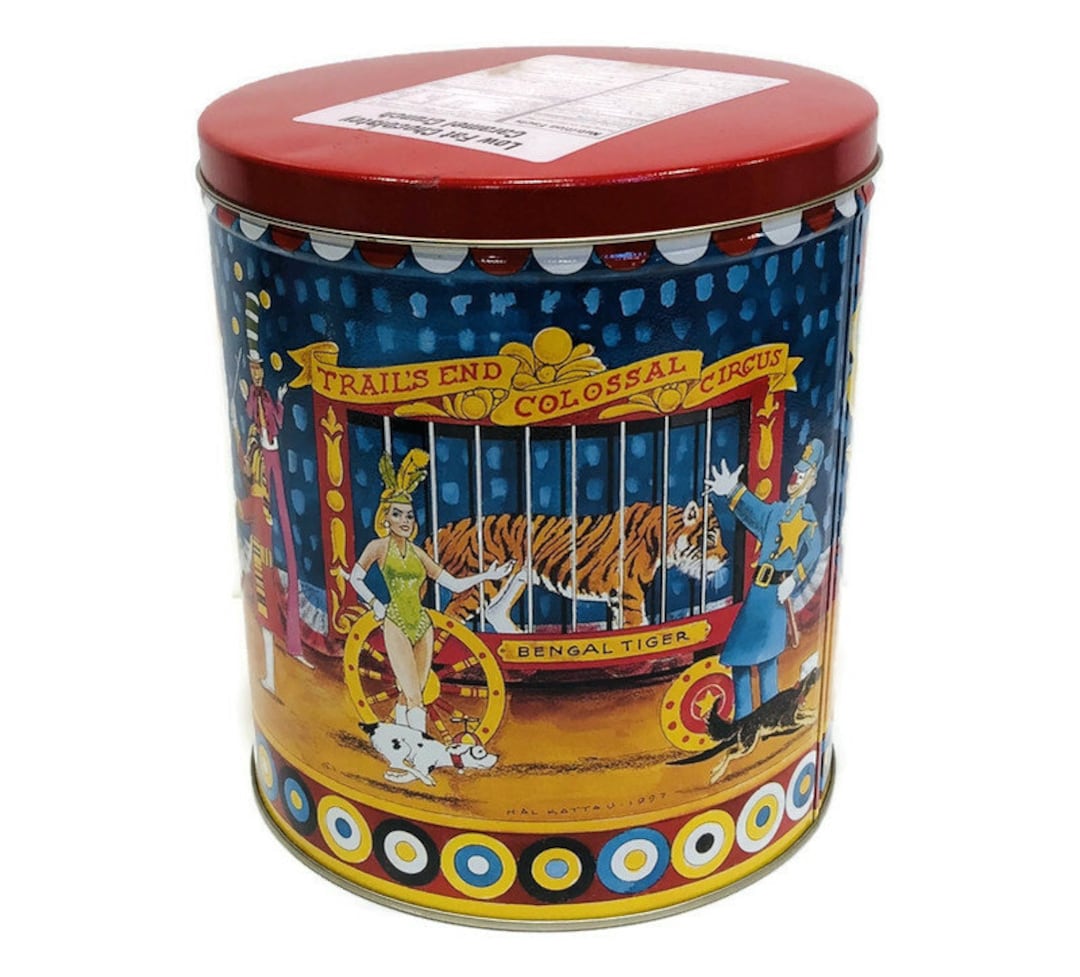 Vintage Circus Tin trails End Colossal Circus - Etsy