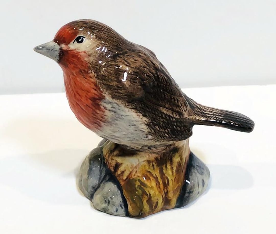 Vintage Royal Doulton "robin" Bird Figurine, Glossy Finish, Red ...